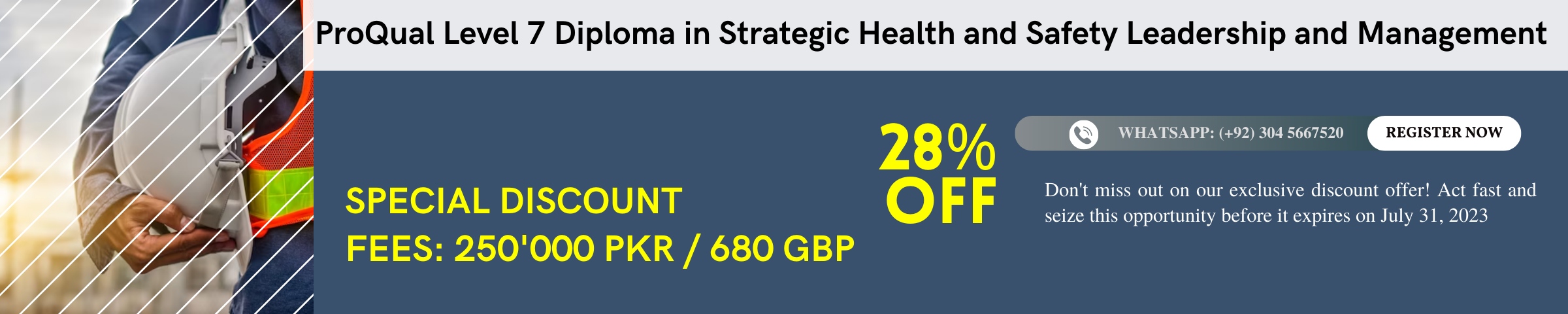 ProQual Level 7 Diploma in Strategic Health and Safety Leadership and ...
